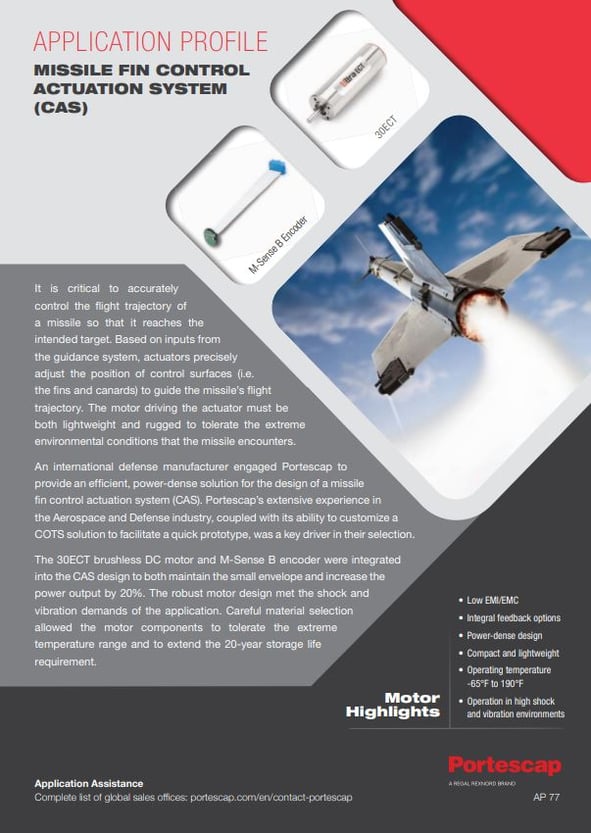 Motors for Aerospace and Defense